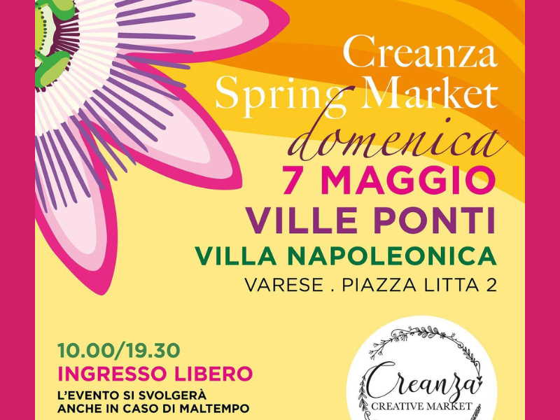Creanza Spring Market a Ville Ponti di Varese