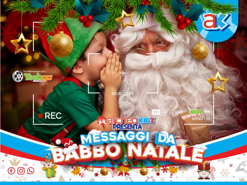 Video Messaggio personale da Babbo Natale per i tuoi bambini!