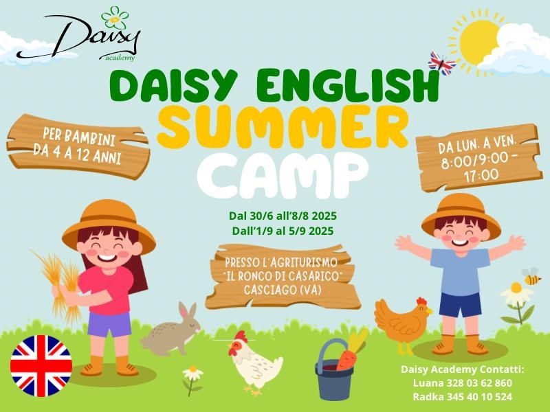 Daisy English Summer Camp, campo estivo in inglese - Casciago